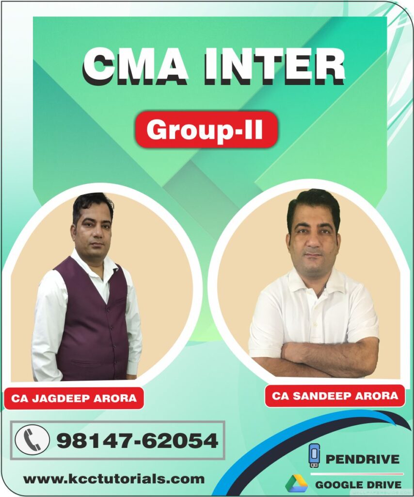 CMA Inter Group 2 - KCC Tutorials