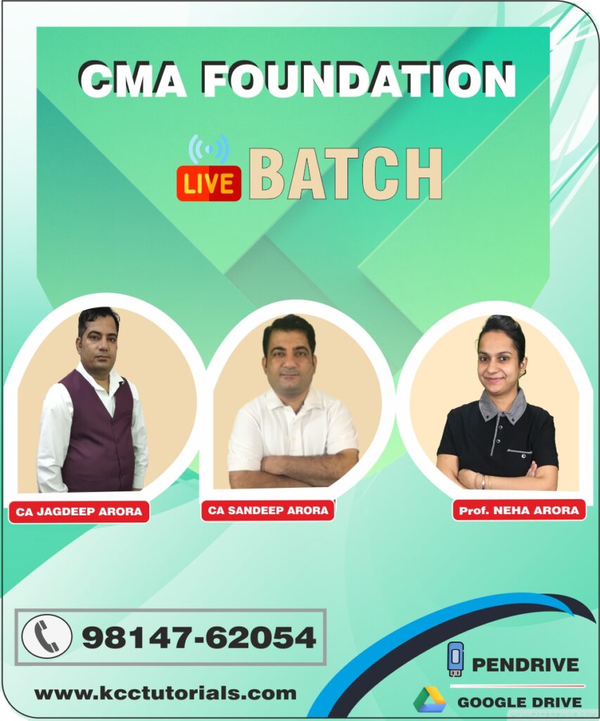CMA Foundation Course - KCC Tutorials