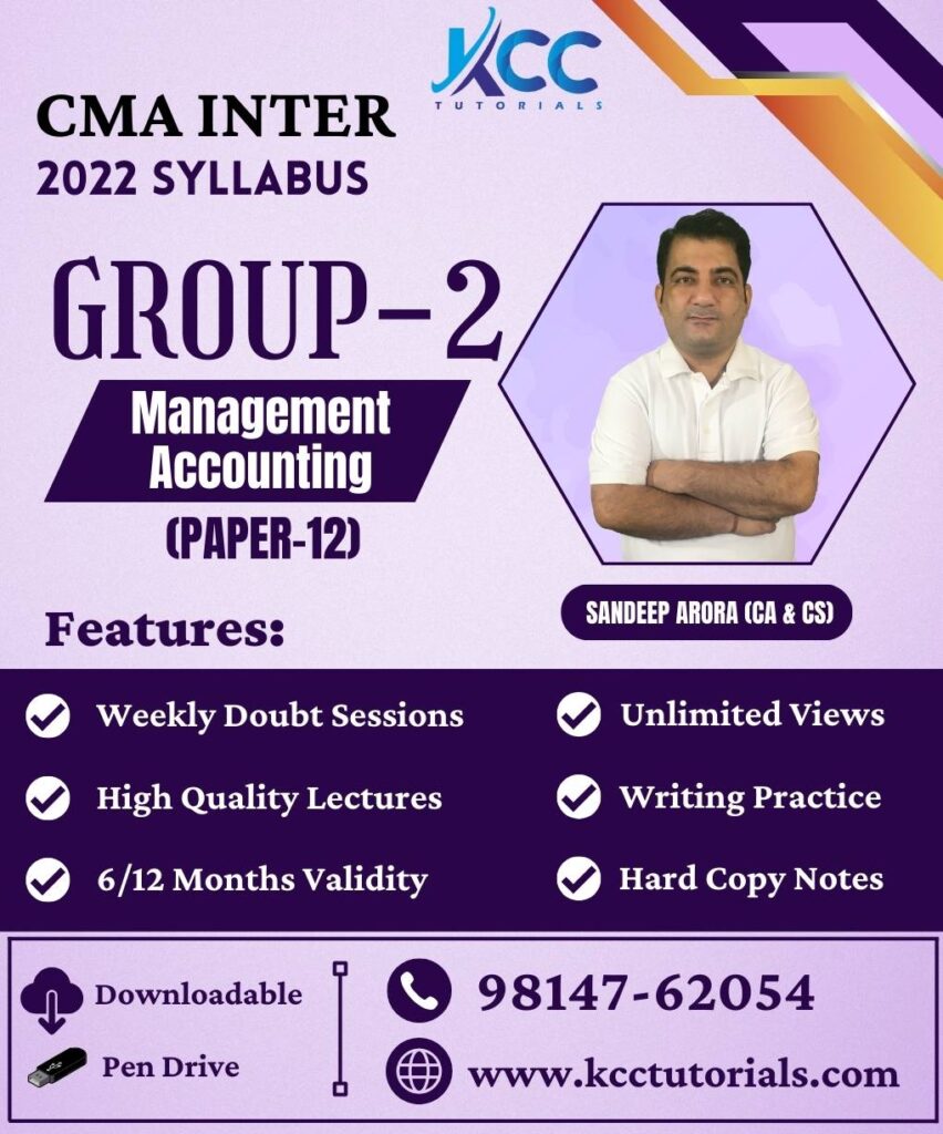 Best & Affordable CMA Inter Management Accounting Classes