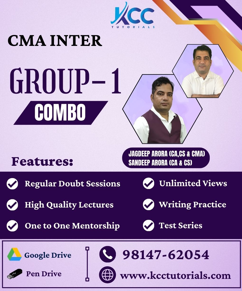Best CMA Inter Group 1 online video lectures classes
