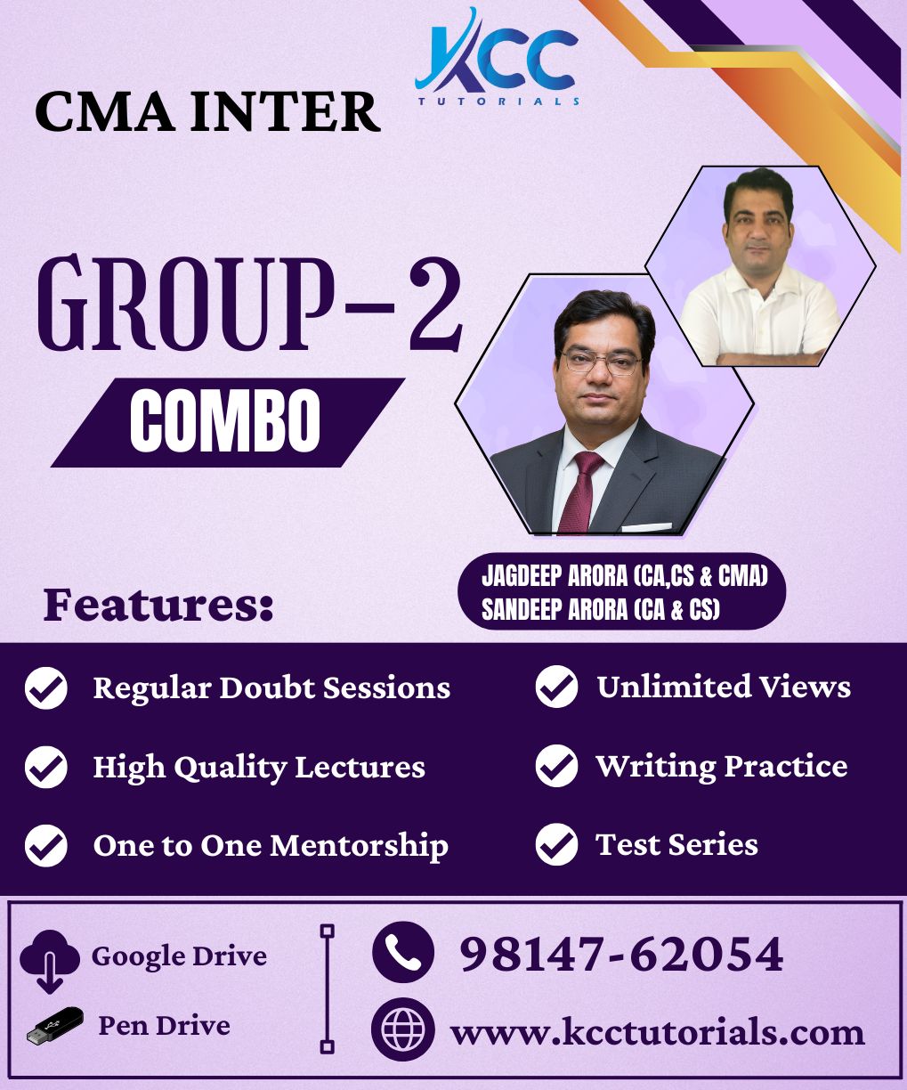 CMA Inter Group 2 Online Video Classes