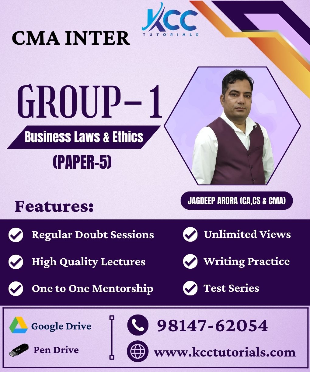 Best & Affordable CMA Inter Business Laws & Ethic Video Lectures Best & Affordable CMA Inter Business Laws & Ethic Video Lectures
