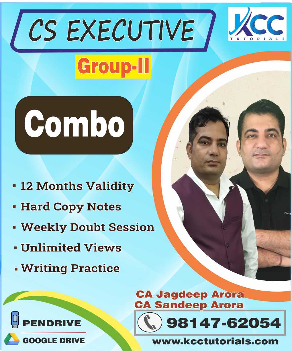 Cs Executive Group 2 Video Lectures New Syllabus Kcc Tutorials