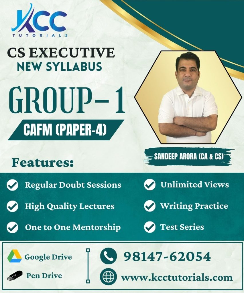 CS Executive Group 1 CAFM Best Lectures by Sandeep Arora Sir