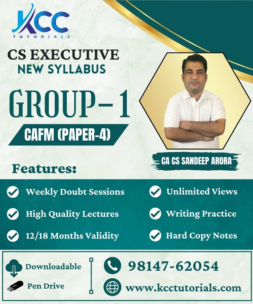Best CS Executive CAFM Video Lectures and Live Online Classes