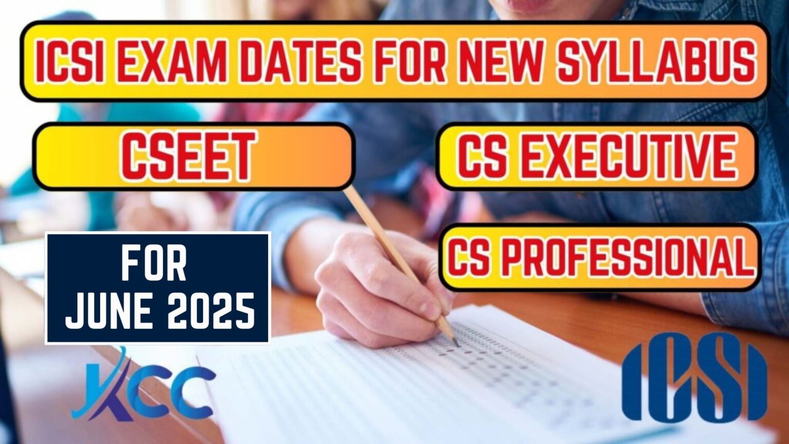 ICSI Exam dates for CSEET, CS Executive and CS Professional - KCC Tutorials