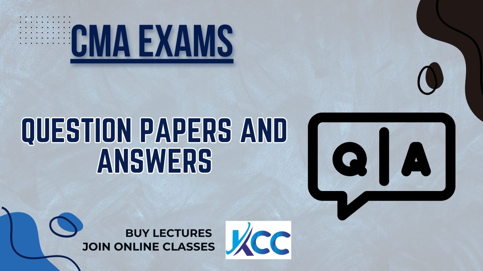 CMA Inter Archives - KCC Tutorials