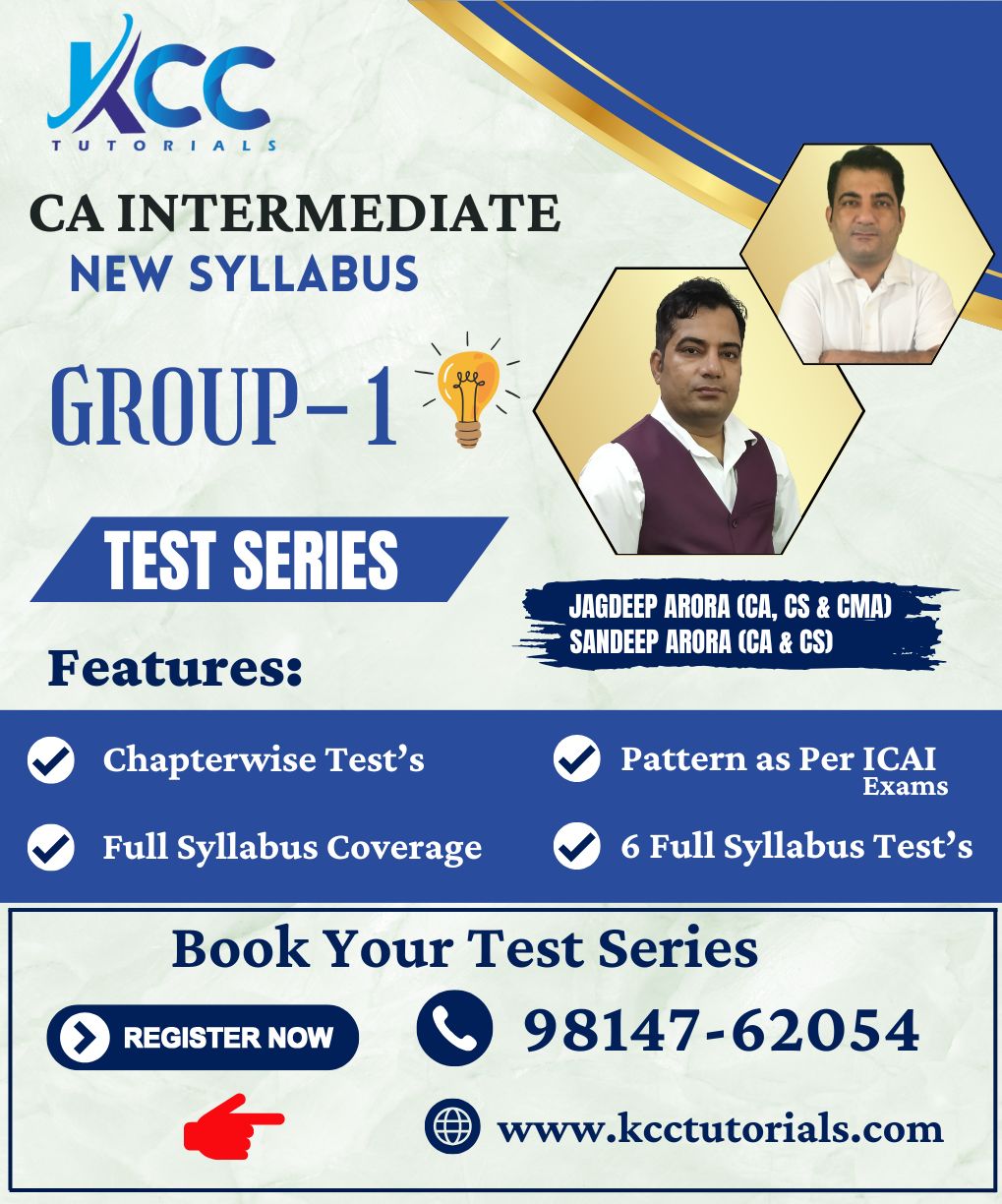 CA Inter Group 1 Test Series ( New Syllabus )