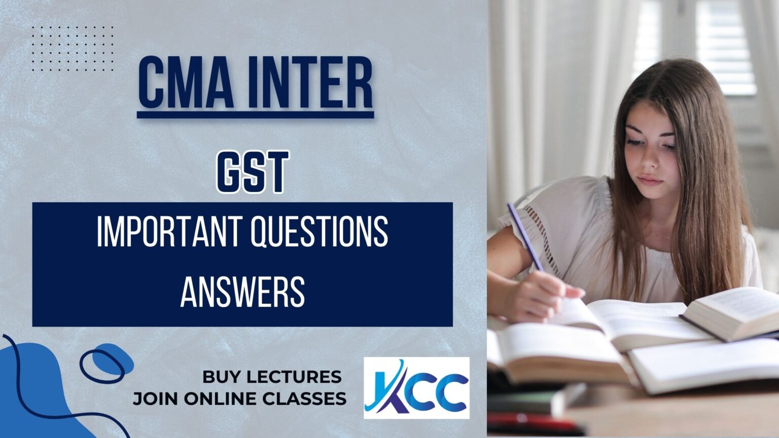 CMA Inter GST Important Questions Answers